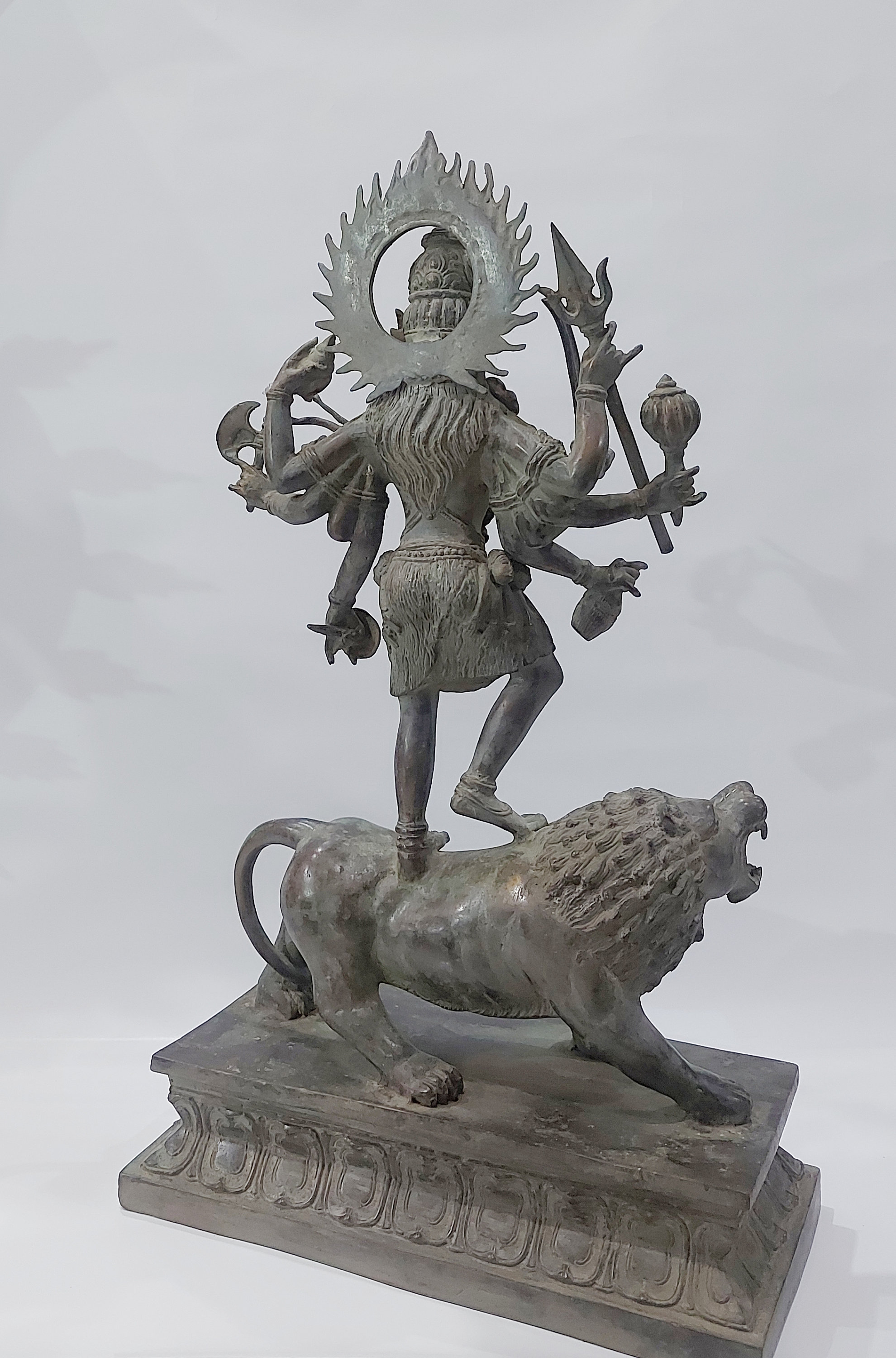 Antique Mahakali Statue 21 Inch , Mahakali Sculpture , Vintage Bronze ...
