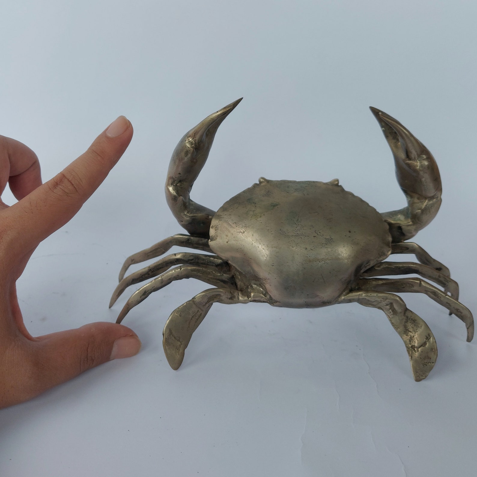 Crab Statue , Crab Sculpture , Animal Lover , Vintage Bronze Crab ...