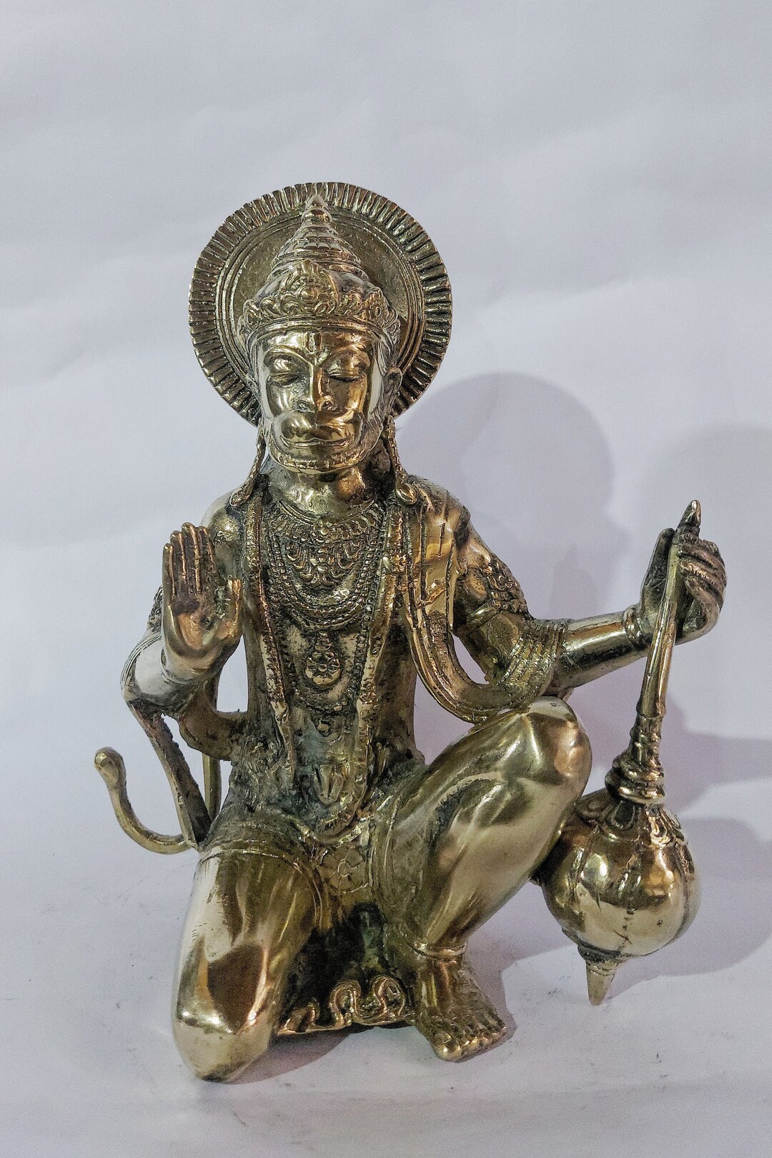 Gold Color Hanuman Statue , Hanuman Sculpture , Lord Hanuman , Hindu ...