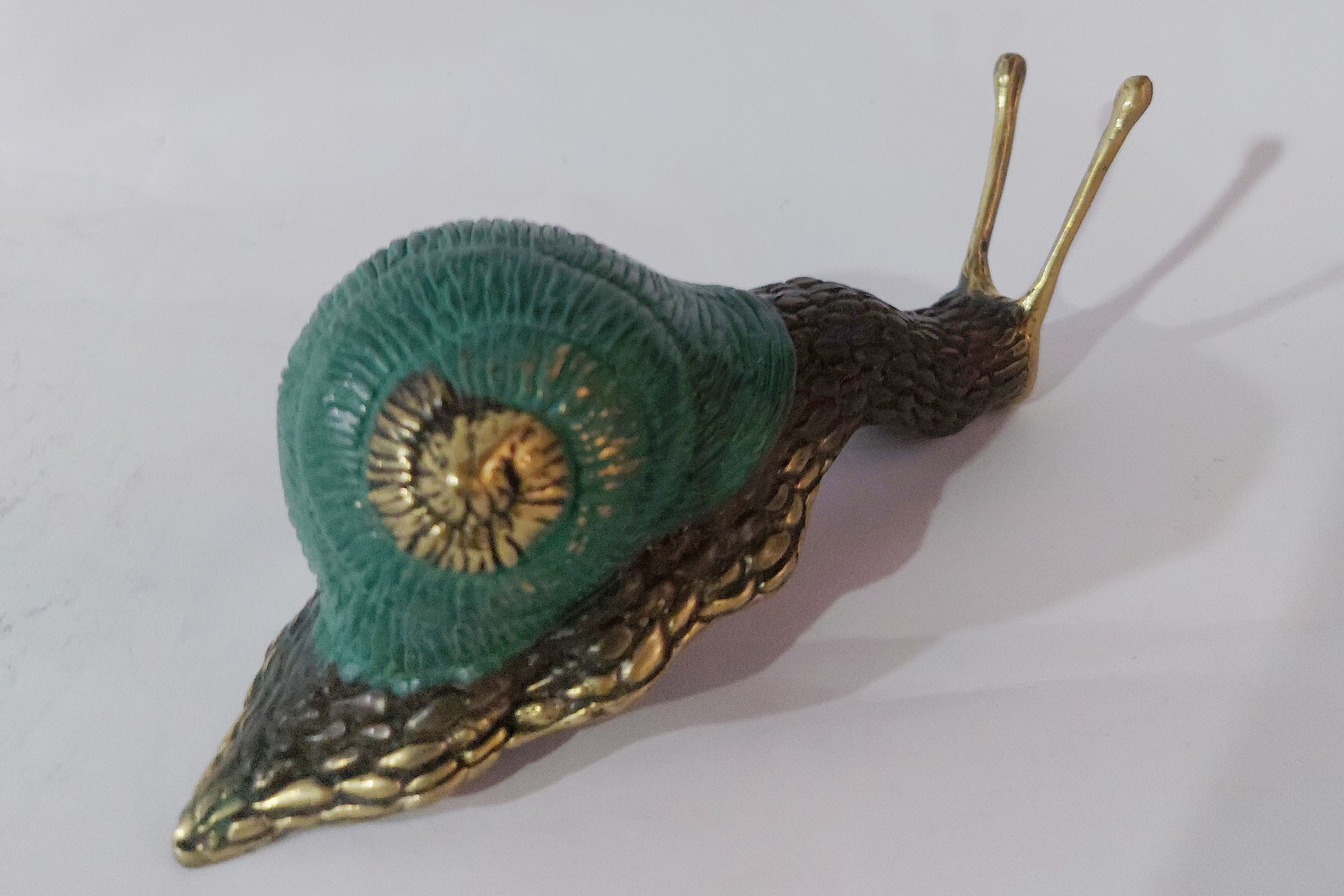 Snail Statue , Snail Sculpture , Animal Lover , Vintage Bronze Snail ...