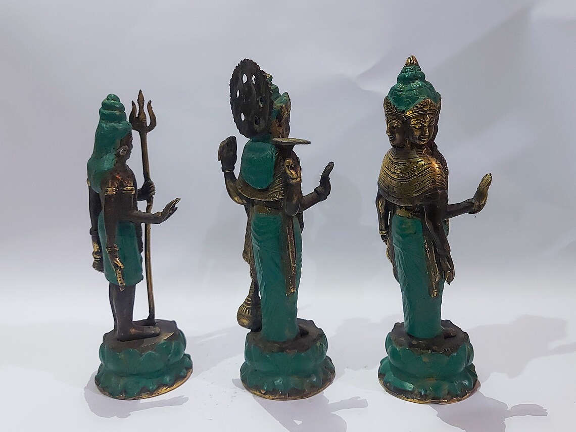 Three Murti God of Hindu Hindu God Three Murti Lord Brahma | Etsy