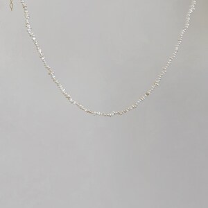 Beaded Pearl 14K Gold Necklace, Layered Choker Necklaces, Real ...