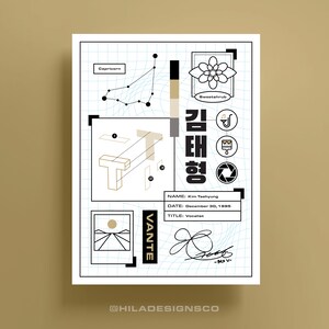 BTS Blueprint Series OT7 Digital Download BTS Printable Poster BTS ...