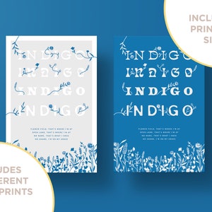 RM Indigo Print | Digital Download Poster | Kpop Wall Art | Kpop Wall ...