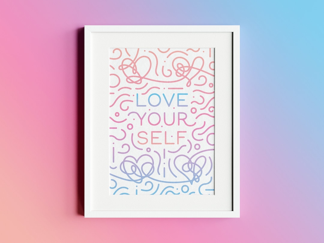 Love Yourself Art Print | Digital Download | BTS Love Yourself Artwork ...
