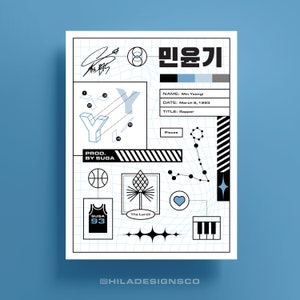 BTS Blueprint Series OT7 Digital Download BTS Printable Poster BTS ...