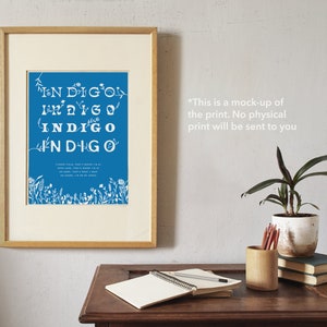 BTS RM Indigo Art Print: Kpop Wall Decor (digital Download) - Etsy