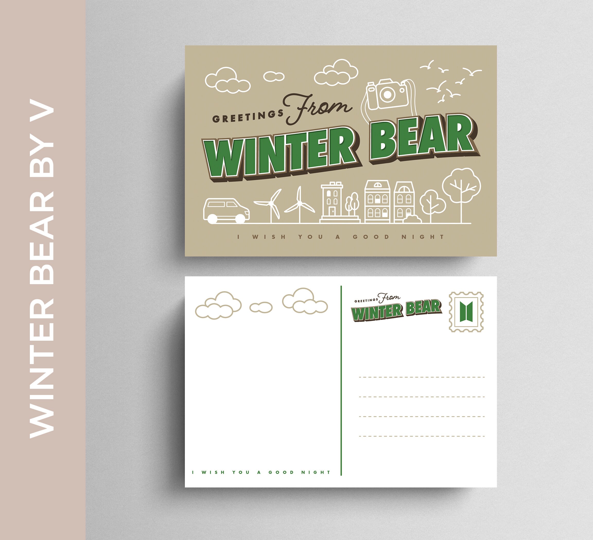 BTS Solo Music Video Postcards BTS Digital Download BTS - Etsy