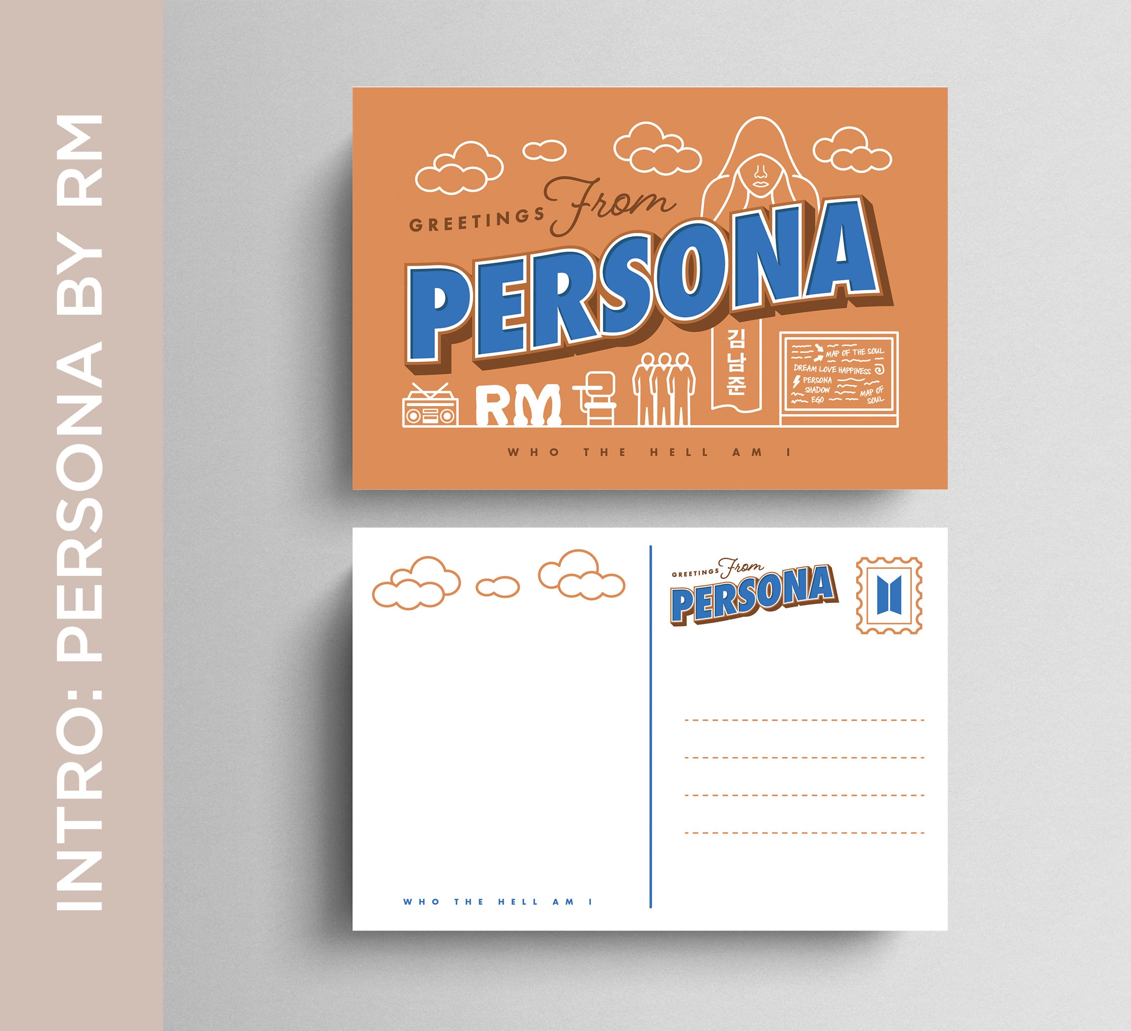 BTS Solo Music Video Postcards BTS Digital Download BTS - Etsy