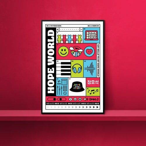 Abstract Art Print BTS Wall Art Digital Download Poster - Etsy