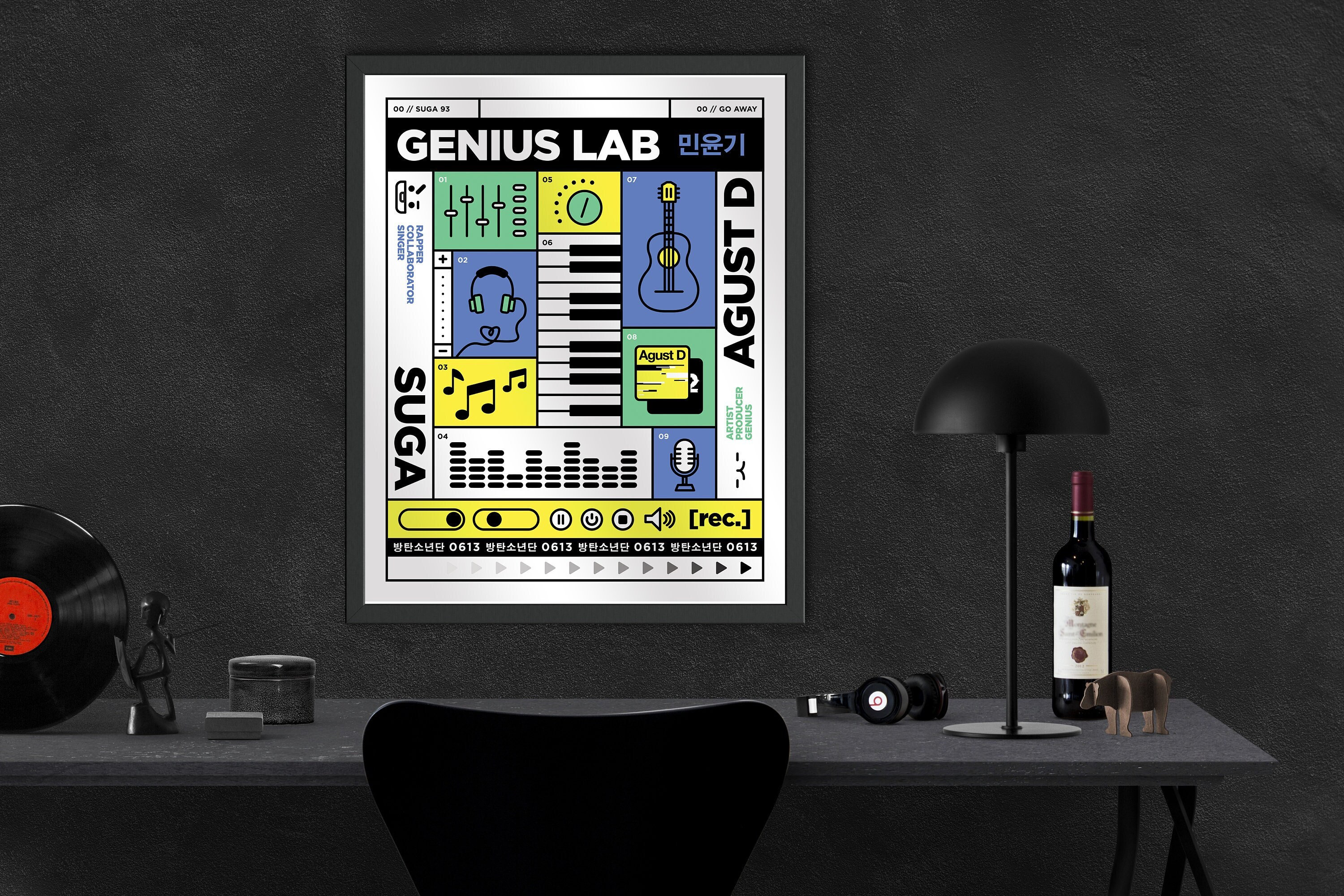 Genius Lab Print / Descarga digital / Suga / Min Yoongi / - Etsy España