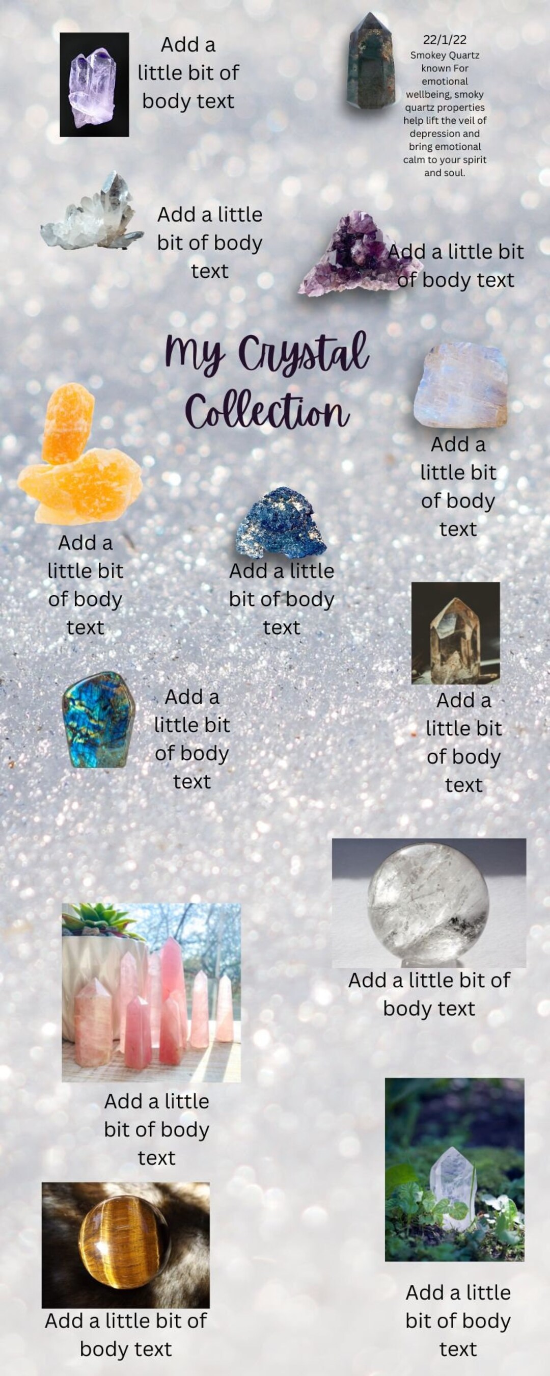 Crystal Chart Identifier, Keep Track of Your Crystals, Notes and Photos ...