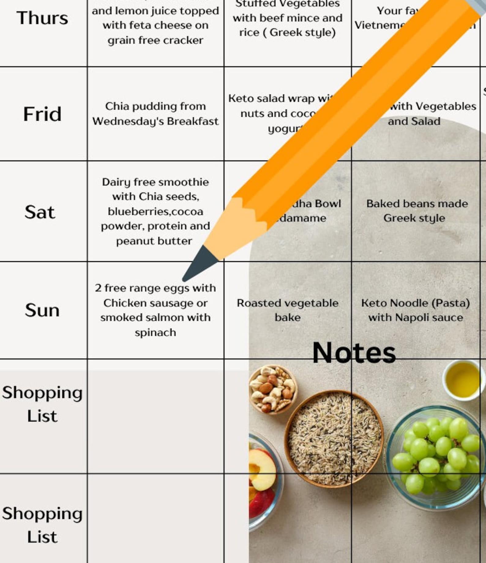 Keto Flex 12/3 Meal Plan. 7 Days of Meals Planned. Keto Flex is About ...