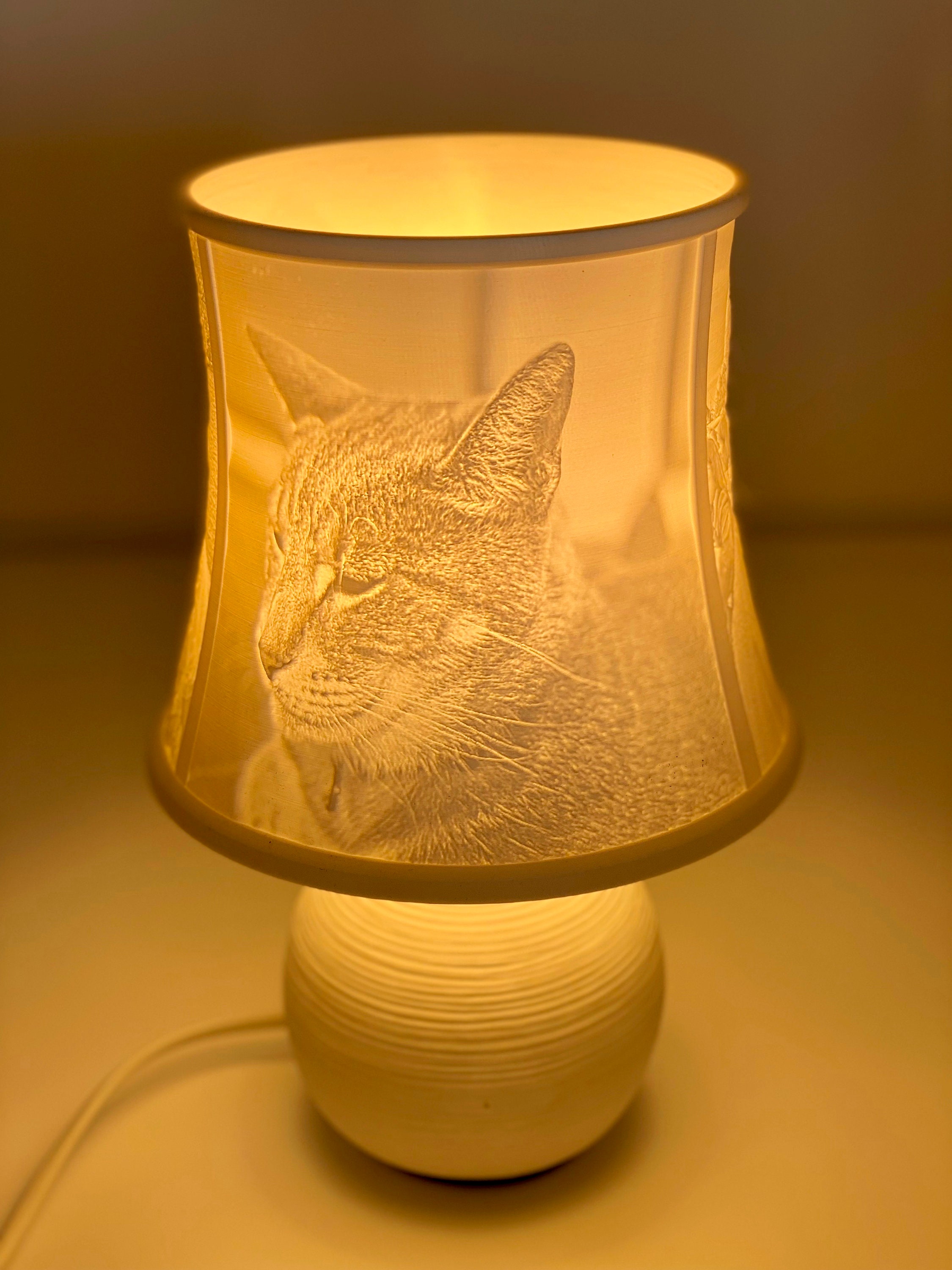 Personalised Lithophane Lamp Made To Order Using Your Own | Etsy