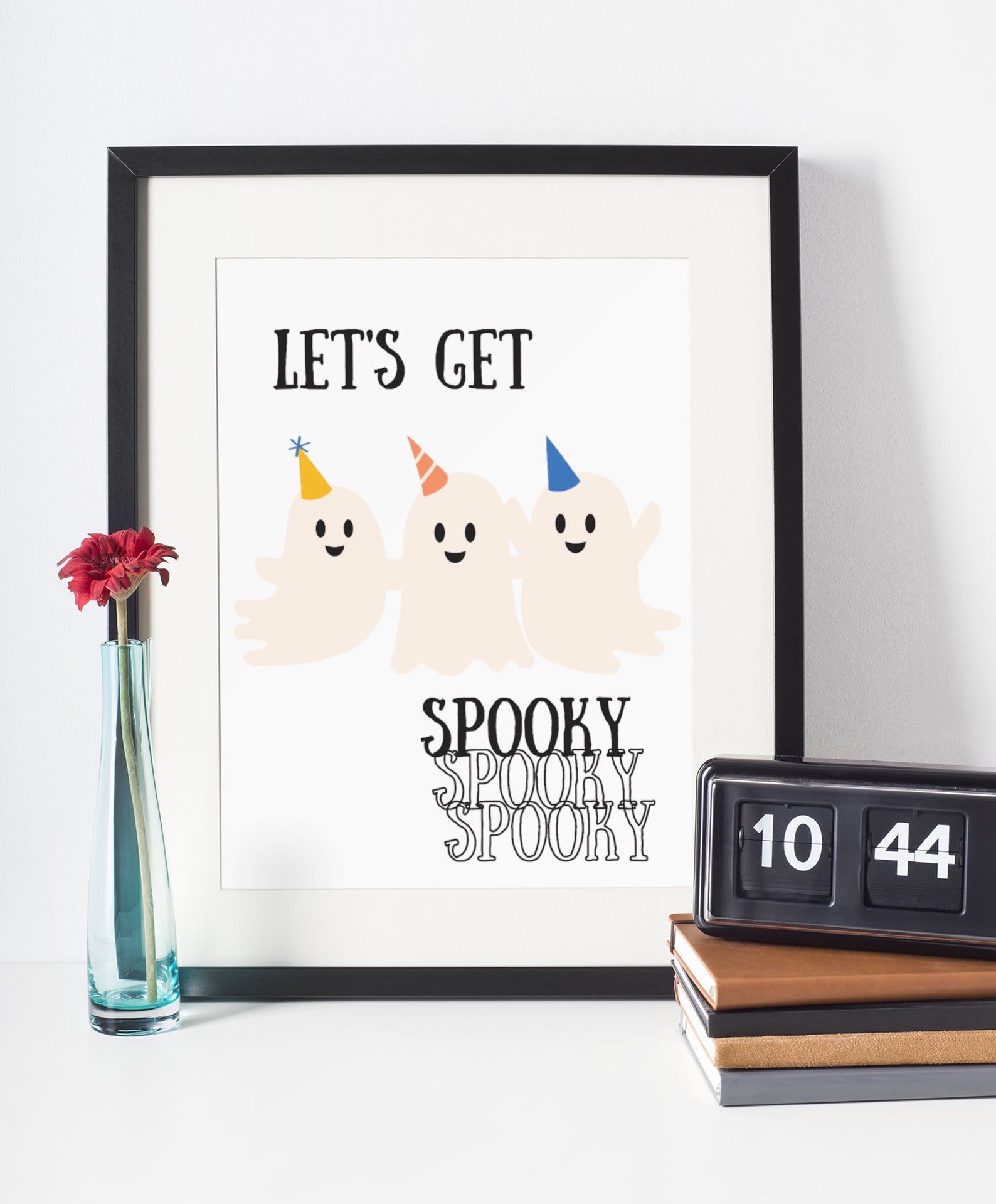 LET'S GET SPOOKY -- Halloween Decor; Digital Download; Halloween Dog ...