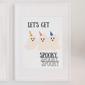 LET'S GET SPOOKY Halloween Decor Digital Download Halloween Dog ...