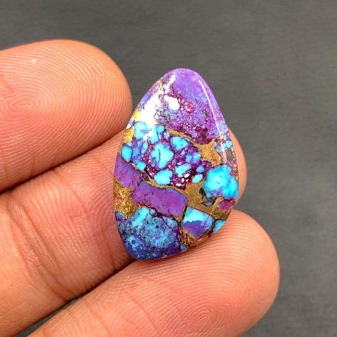 Arizona Purple Mohave Turquoise Cabochon...freeform Cabochon...22x15x4 ...