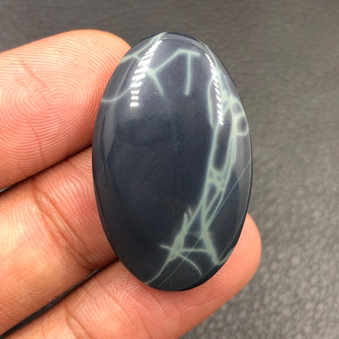 Spiderweb Obsidian Cabochon...spider Web Obsidian Cabochon...oval ...