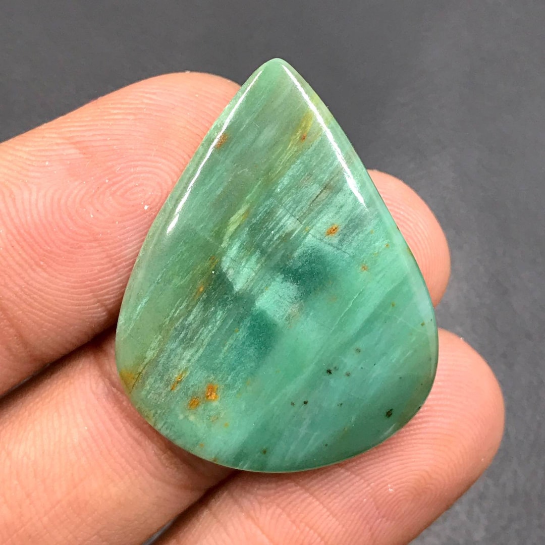 Gary Green Jasper Cabochon...larsonite Cabochon... Pear Cabochon ...