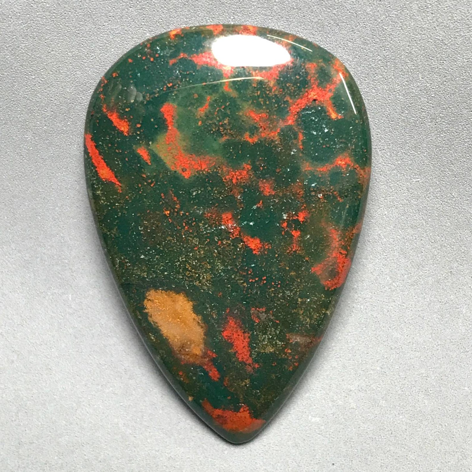 African Bloodstone Cabochon...Blood Stone Cabochon...Pear | Etsy