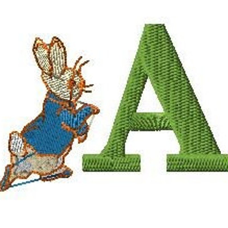 Rabbit Embroidery - Etsy