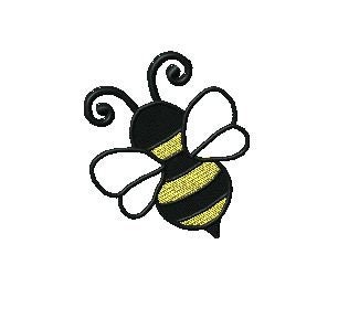 Simple Machine Embroidery Bee Design - Etsy