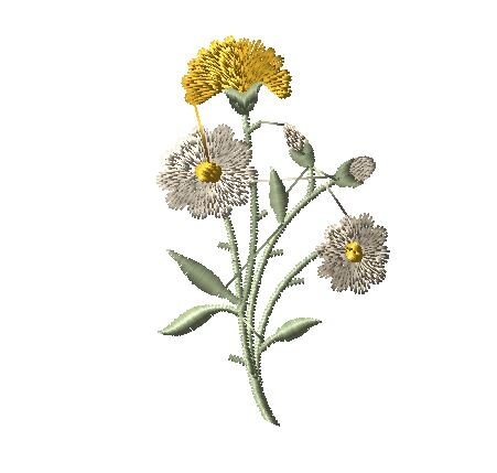 Detailed Flower Machine Embroidery Design (digital Download) - Etsy