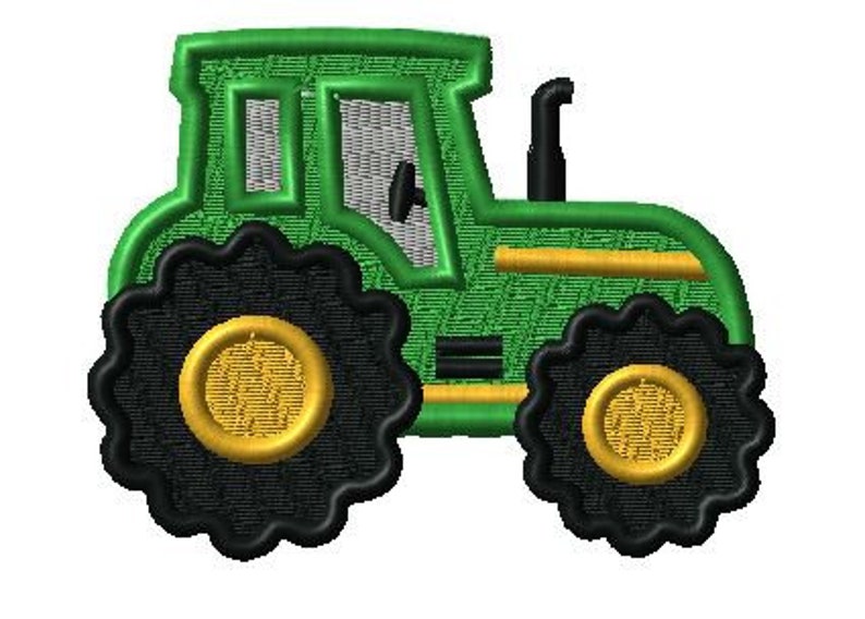 John Deere Tractor Farm Machine Embroidery Design 10cm X 13cm - Etsy