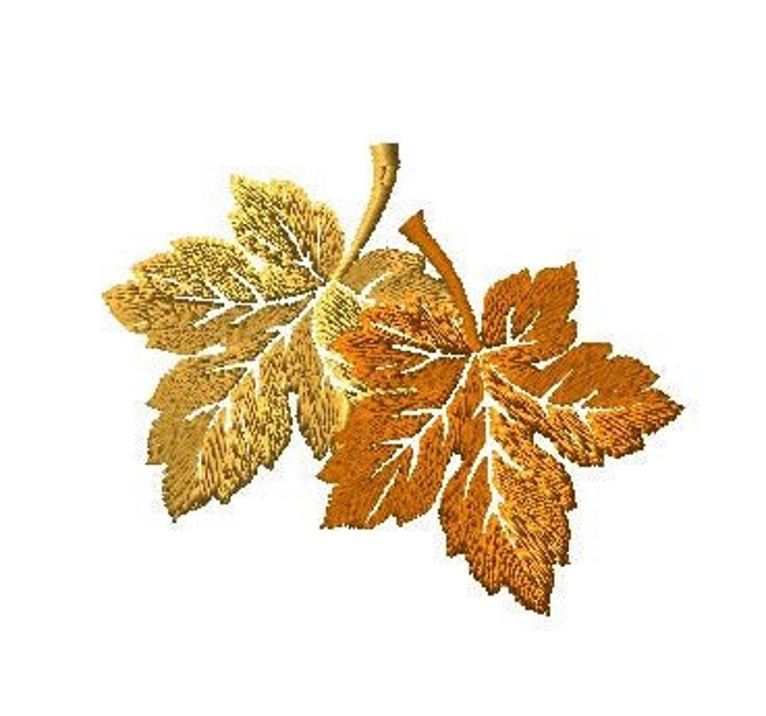 Fall Leaves Autumn Leaves Machine Embroidery Design - Etsy