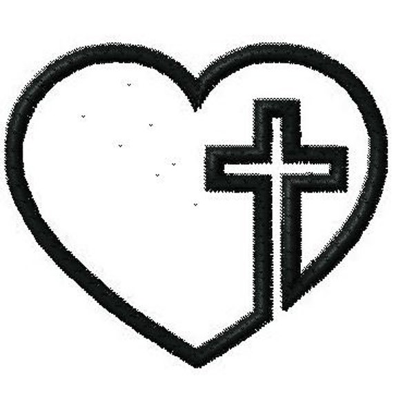 Cross and Heart - Etsy