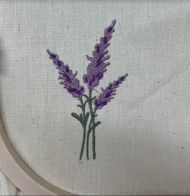 Lavender Bouquet Machine Embroidery Design, Detailed Lavender ...