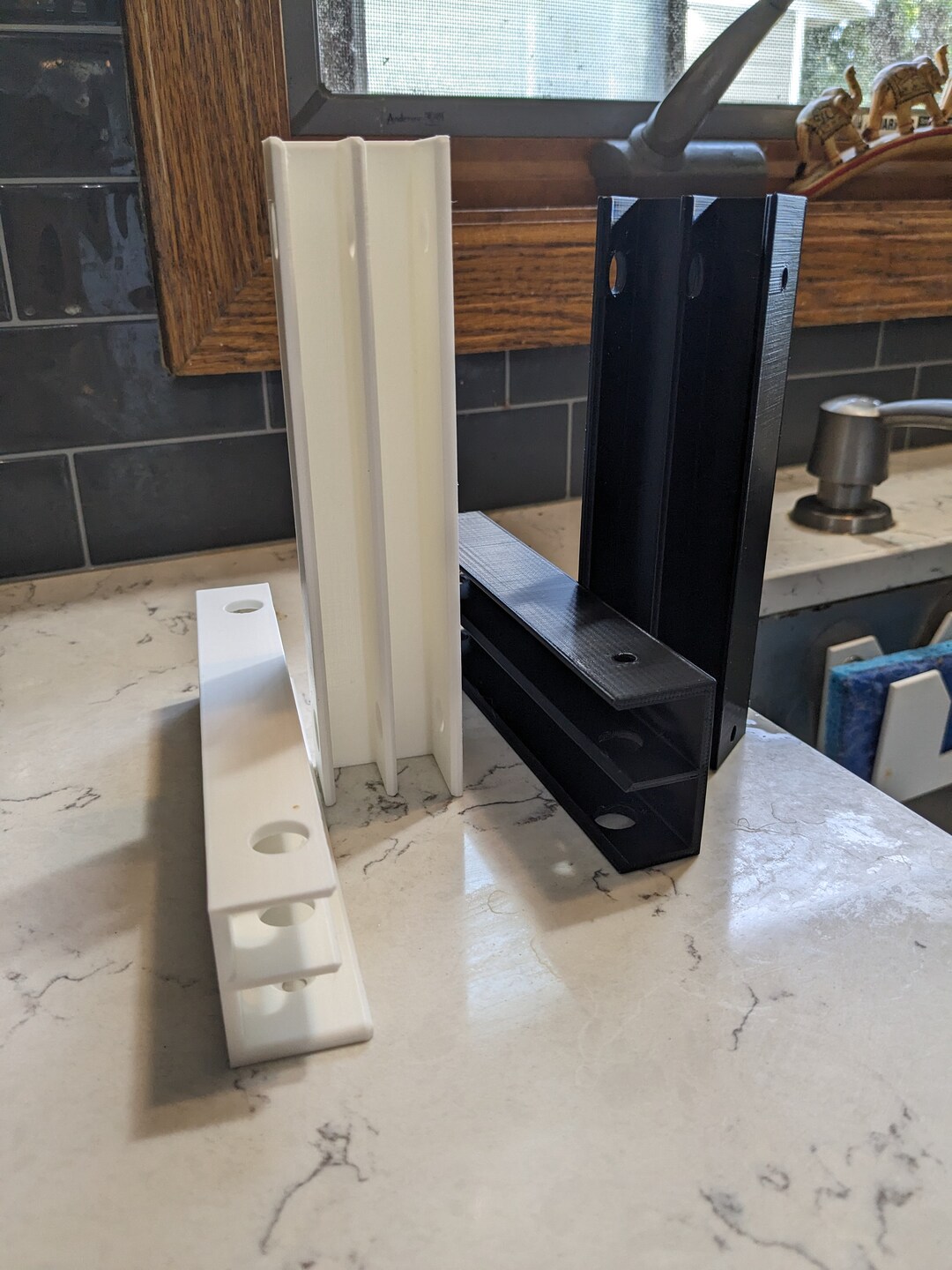 Dual-tier Cutting Board SHELF for KITCHEN - Cabinet Storage RACK in ...