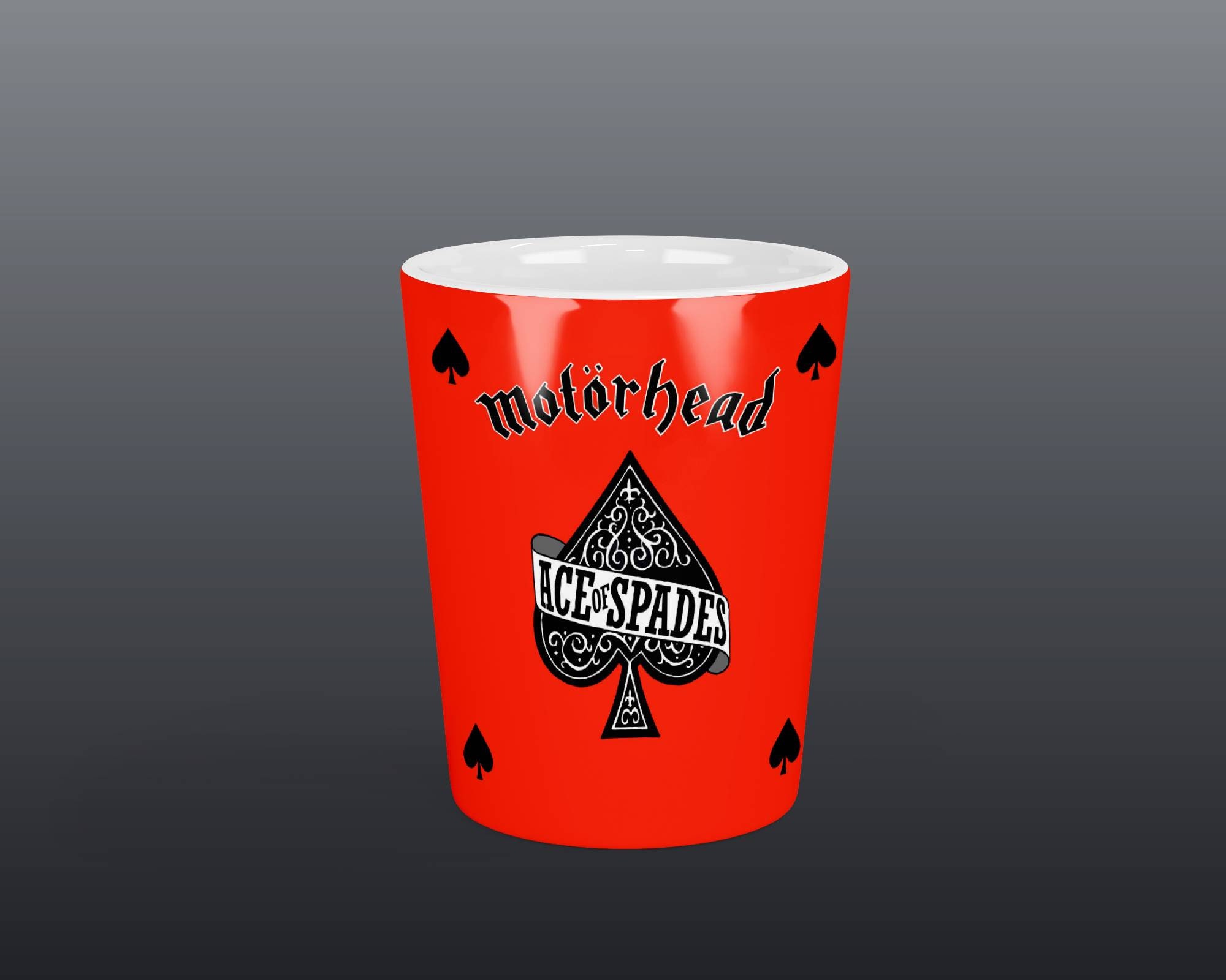 Motorhead Shot Glasses Ceramic or Frosted Glass Set of Two, Four, or ...