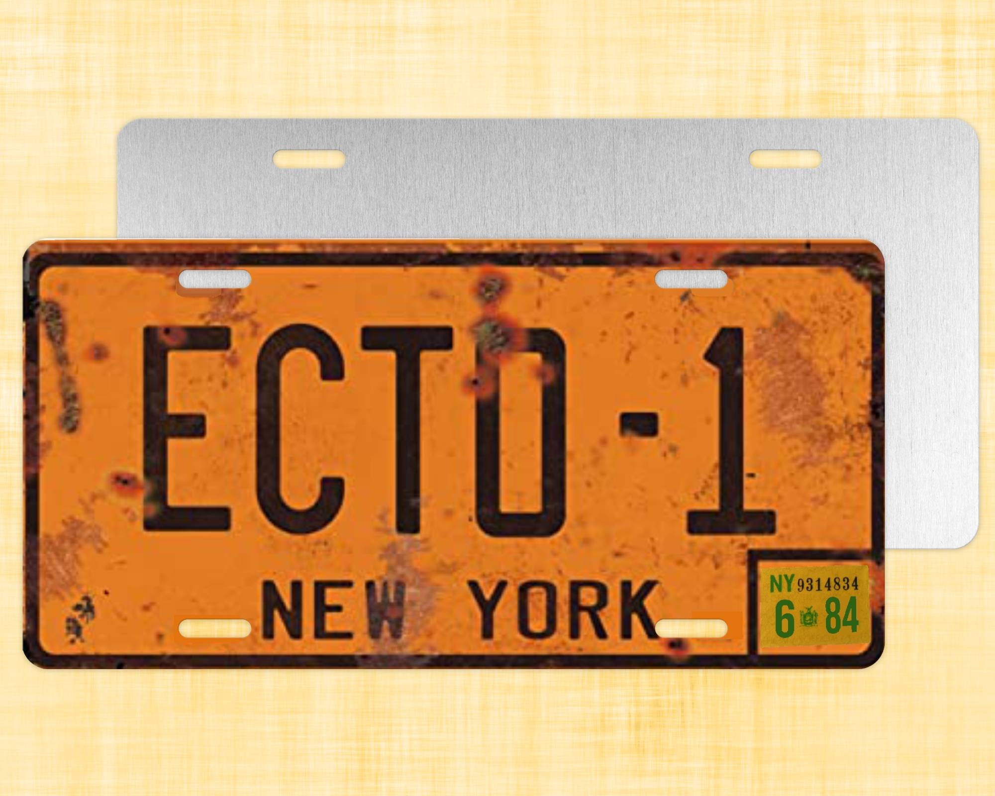 Ghostbusters License Plate ECTO-1 Collectible Movie Prop - Etsy