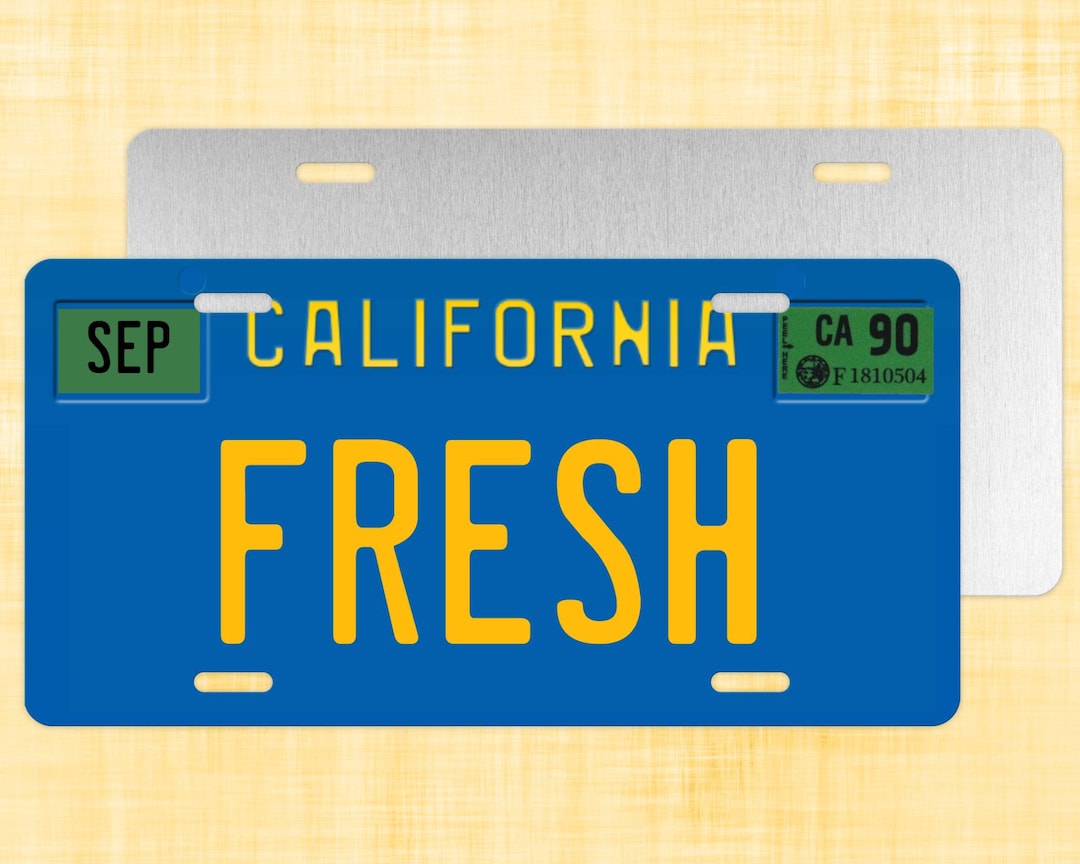 Fresh Prince of Bel Air License Plate FRESH Collectible Prop - Etsy