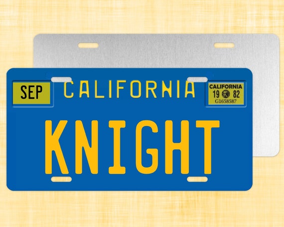 Knight Rider K.I.T.T. License Plate Collectible Prop | Etsy