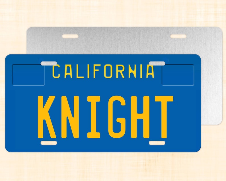 Knight Rider K.I.T.T. License Plate Collectible Prop - Etsy