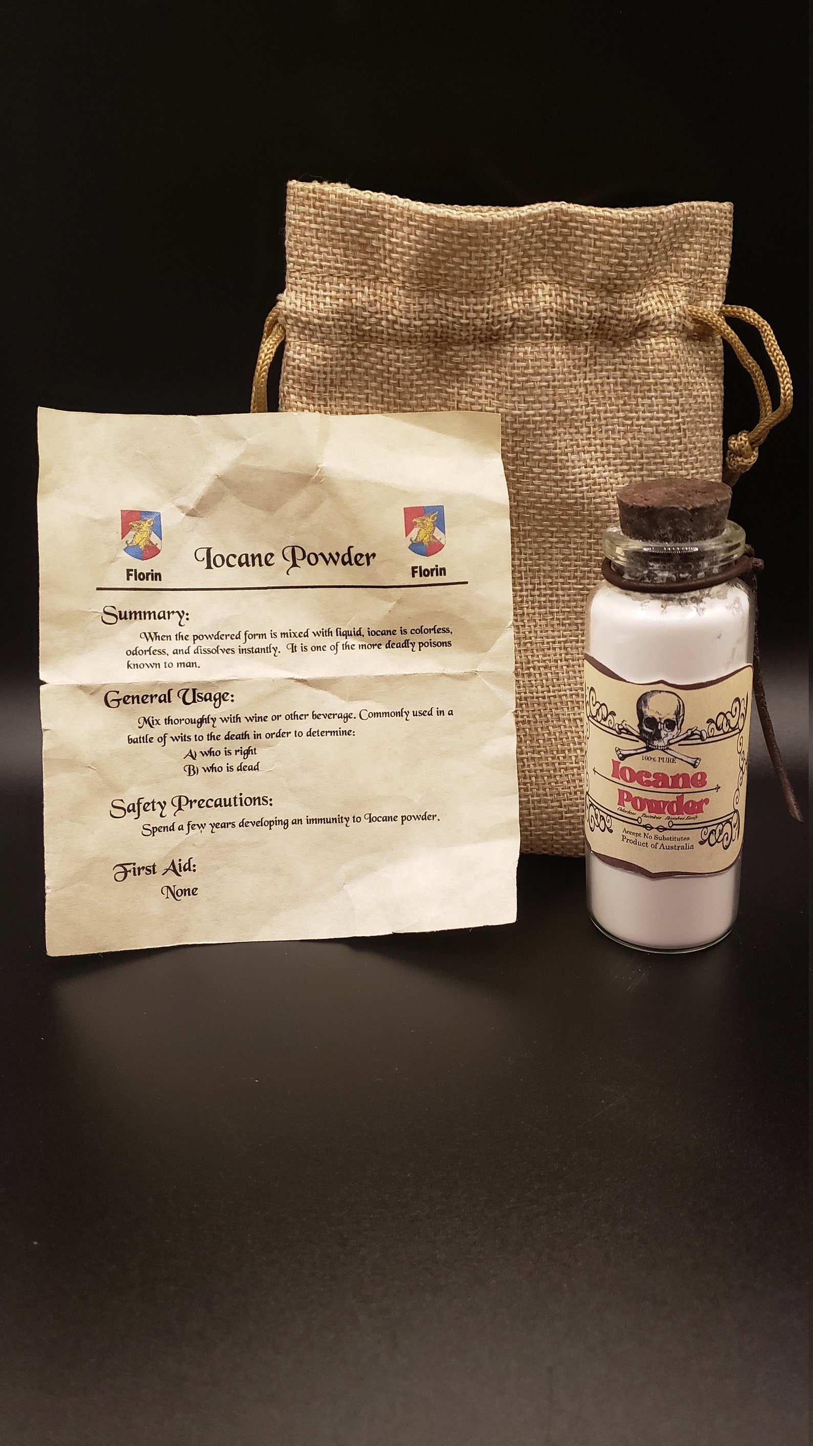 Iocane Powder the Princess Bride Collectible Movie Prop - Etsy Australia