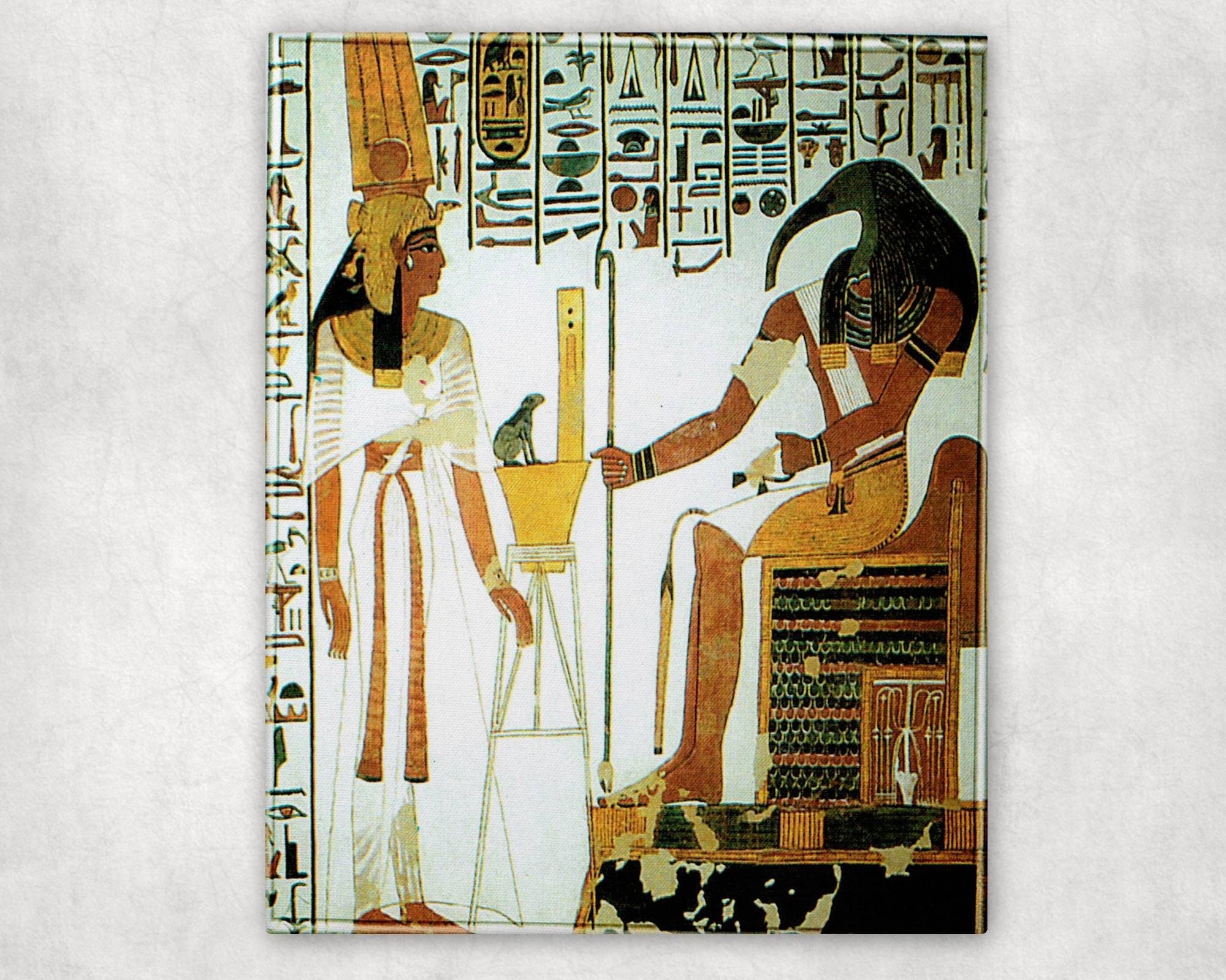 Thoth and Queen Nefertari Canvas Tote Bag - Etsy