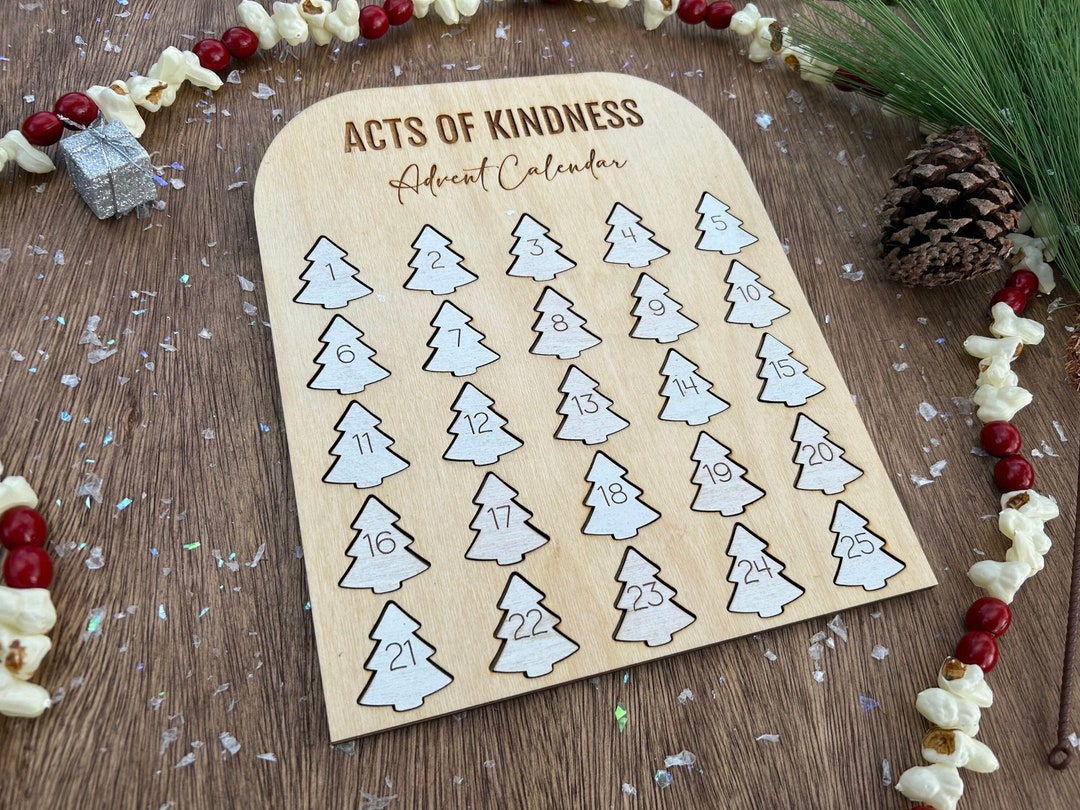 Acts of Kindness Advent Calendar Christmas Countdown Advent Calendar ...