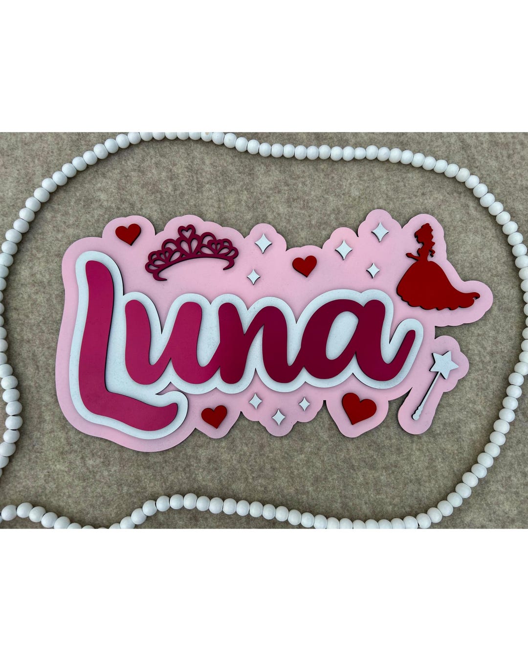 Custom Princess Themed Kids Name Sign Princess Kids Name Sign Princess ...