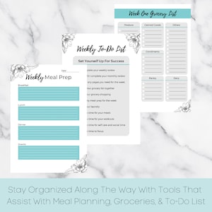 Printable Goal Setting, Wellness Planner, and Habit Tracker Bundle ...