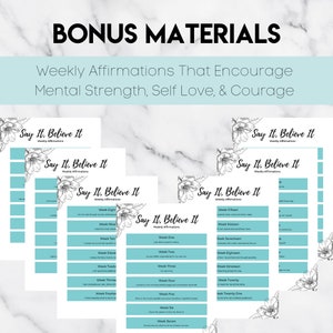 Printable Goal Setting, Wellness Planner, and Habit Tracker Bundle ...