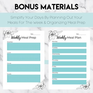 Printable Goal Setting, Wellness Planner, and Habit Tracker Bundle ...