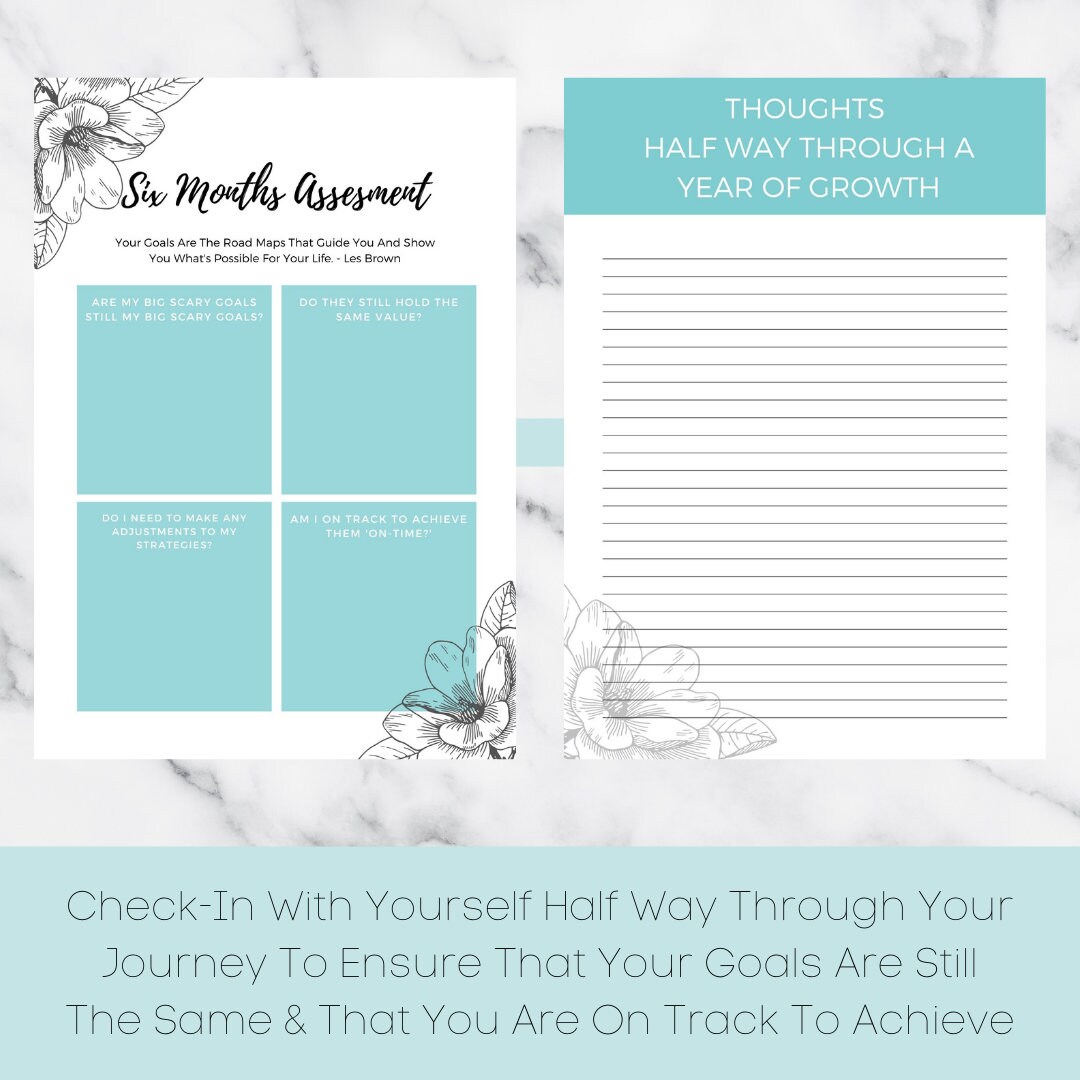 Printable Goal Setting, Wellness Planner, and Habit Tracker Bundle ...