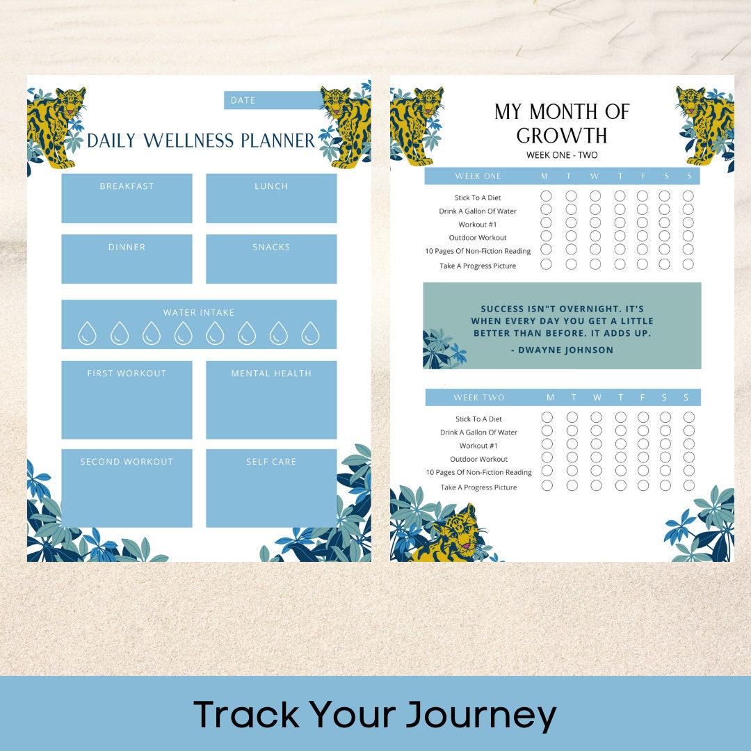 30 Day Challenge & Habit Tracker Printable Packet | PDF Habit Tracker ...