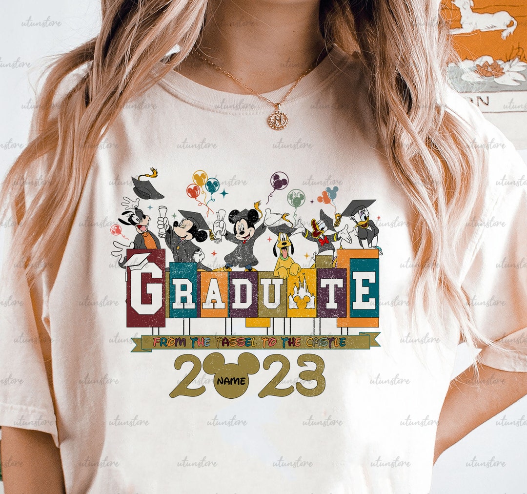 Personalized Disney Graduate Shirt Disney Grad 2023 Custom - Etsy