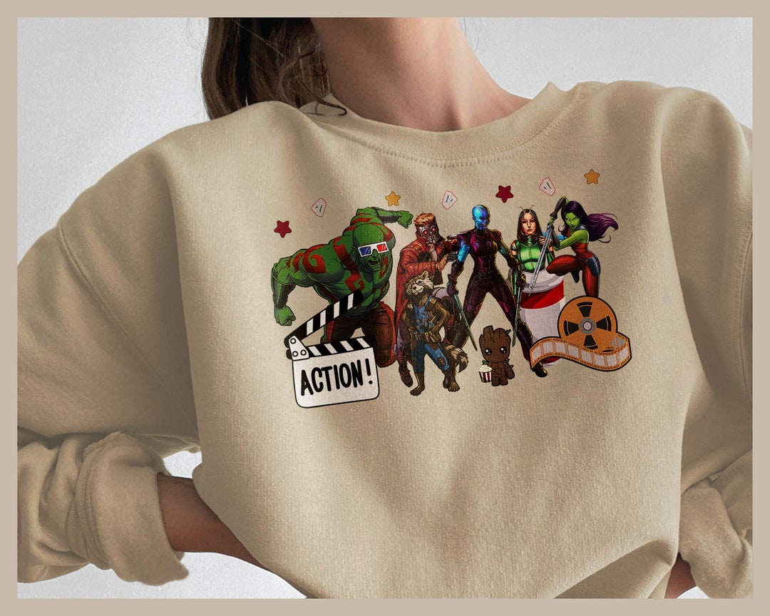 Guardians of the Galaxy Characters Crewneck Marvel Guardians - Etsy