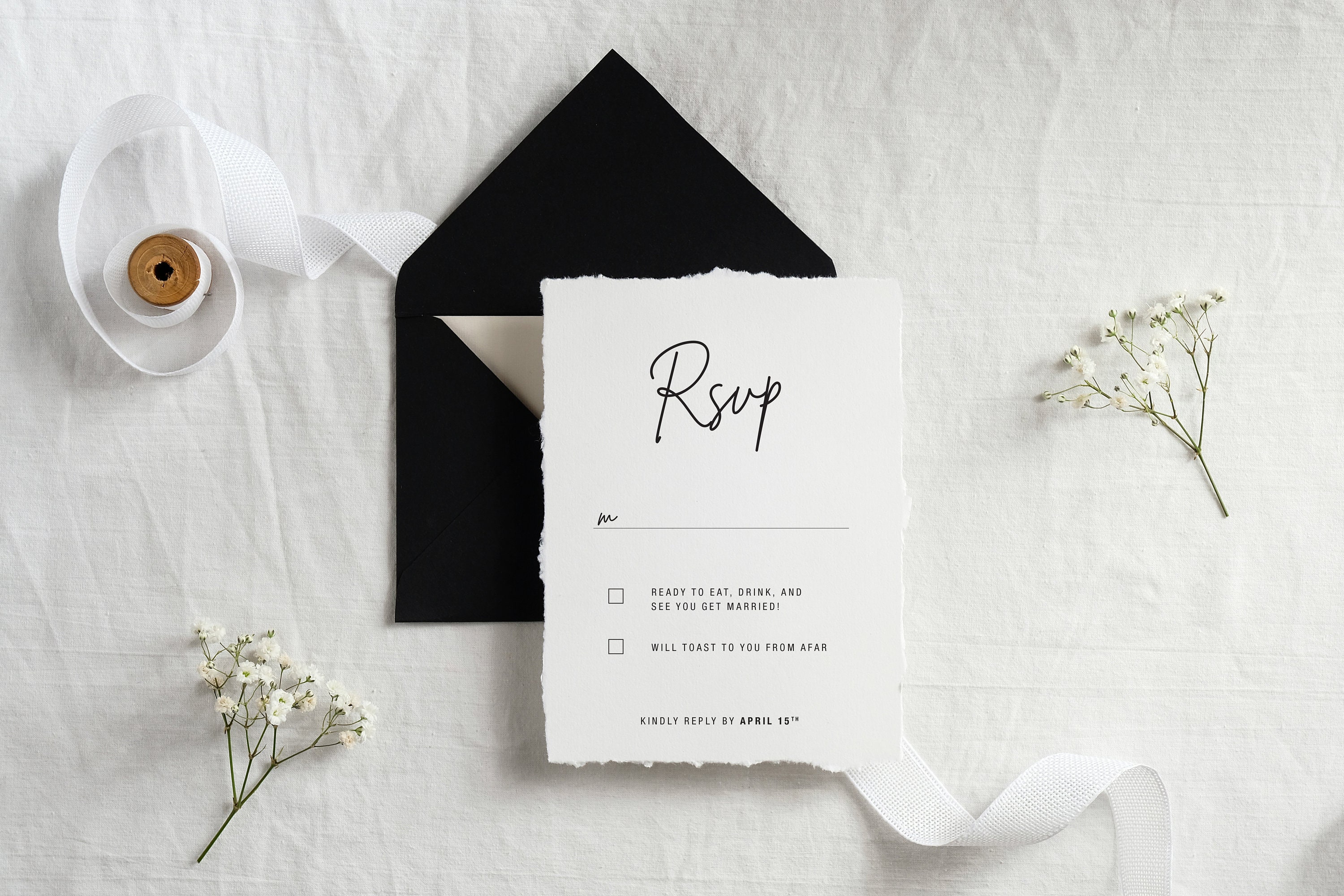Simply Elegant Wedding Package 1 Invite RSVP Timeline - Etsy