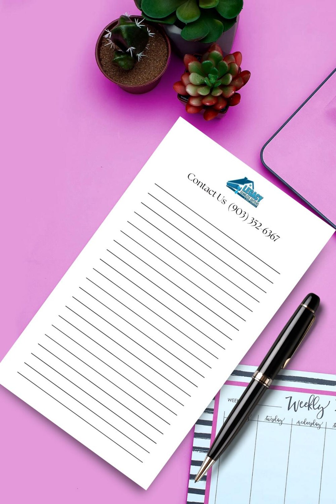 Custom Business Notepad, Logo Notepad, Personalized Business Notepad ...